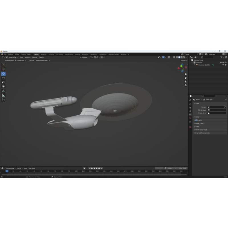 Modelo 3d de Enterprise-C_s para imprimir Star Trek