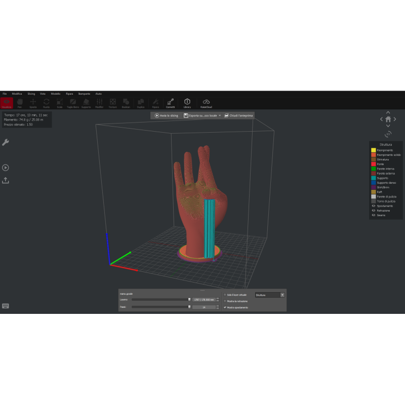 Modelo De Mano 3d Modelo De Mano Clonada 3D, Bricolaje Innovador