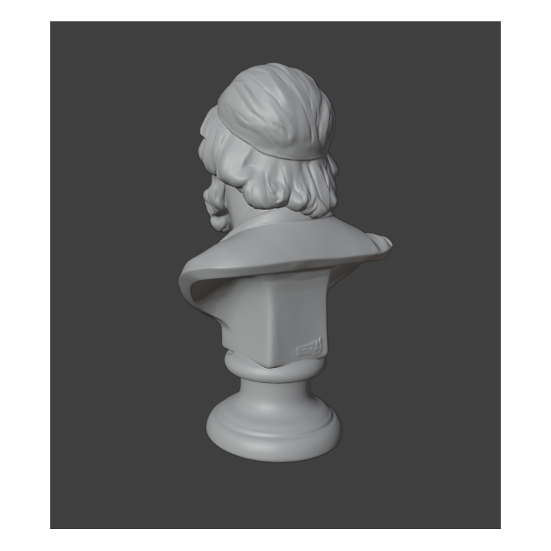 Busto de Homero en 3D: padre de la literatura griega Impresión 3D