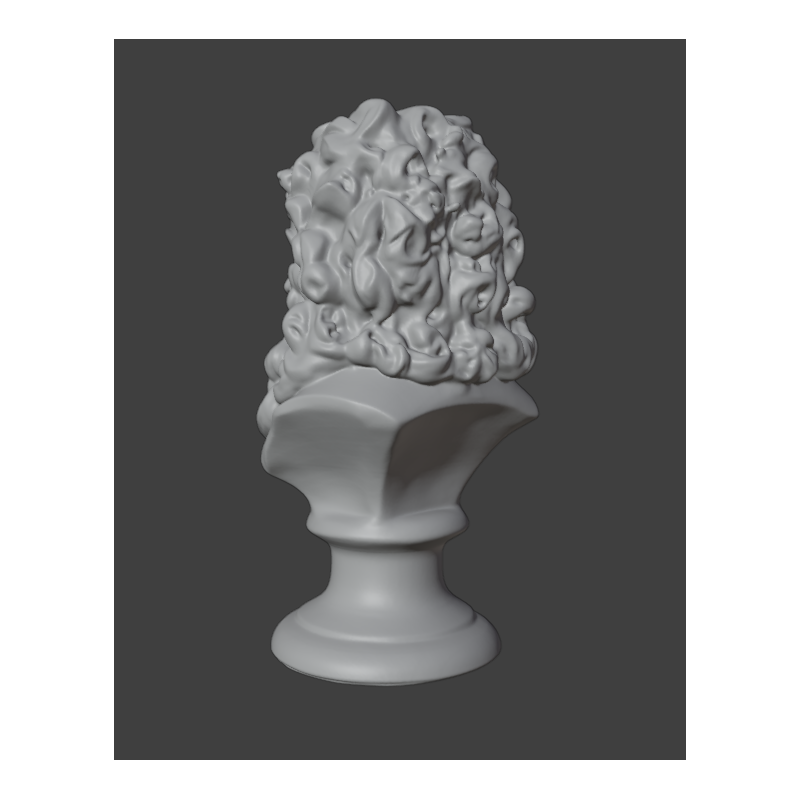 Bust of Isaac Newton: 3D Model for 3D Printing